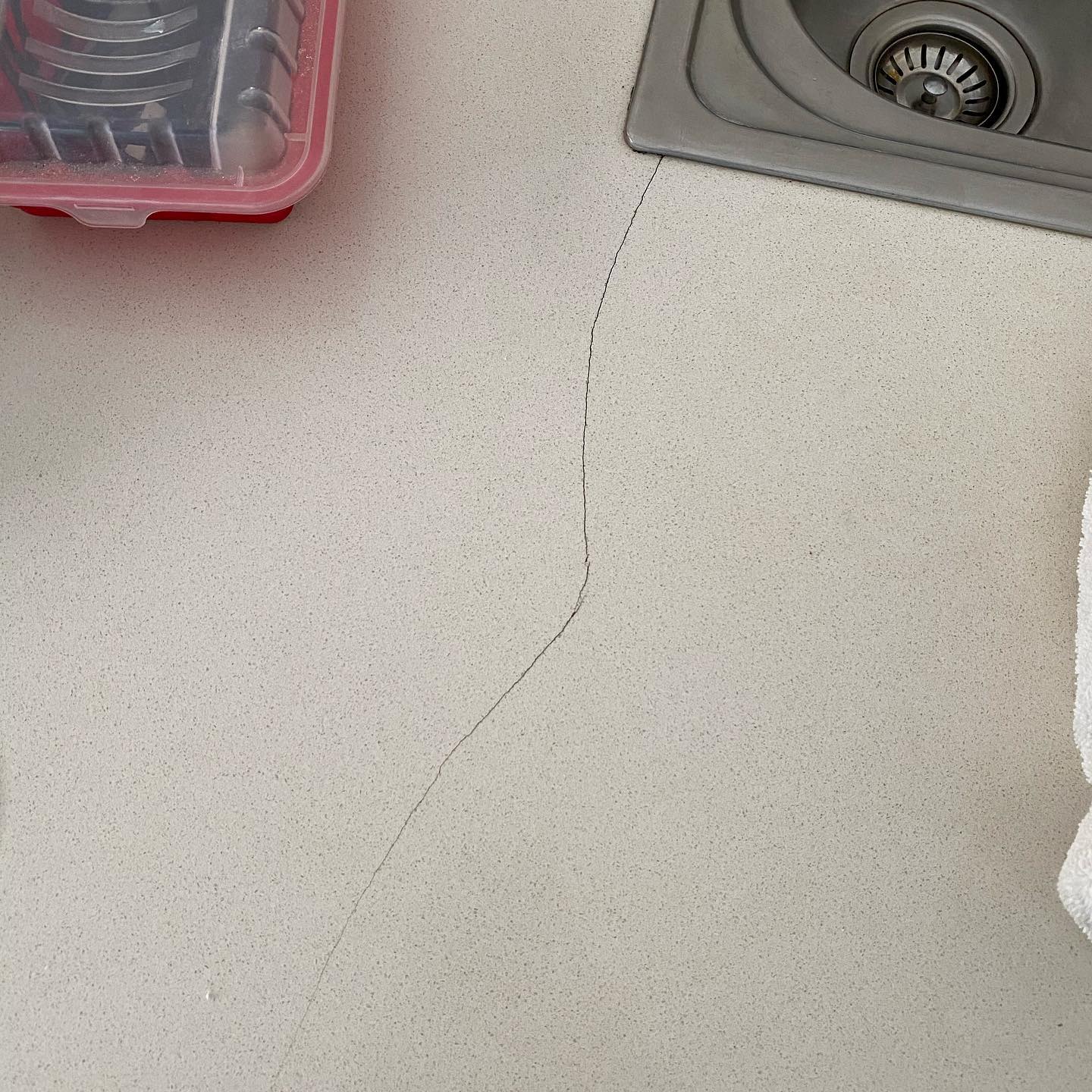 Stone Benchtop Crack Repair @ Brisbane - The Stone Restoration Company